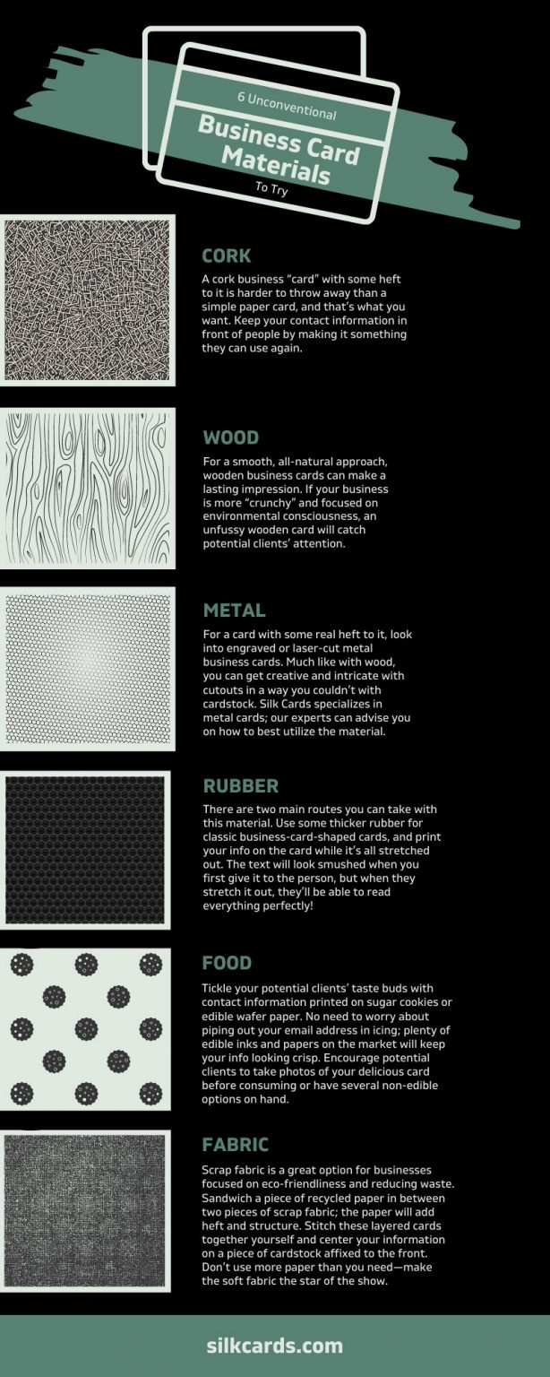 6 Unconventional Business Card Materials To Try – SilkCards